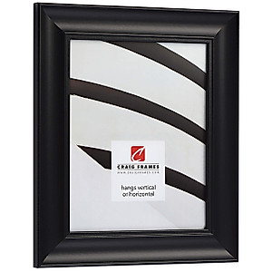 Craig Frames Vintage Revival, Satin Black Picture Frame, 16 x 20 Inch