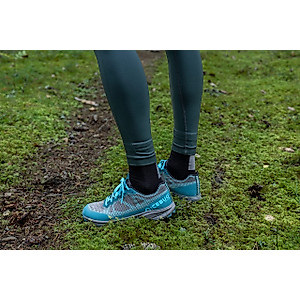 Icebug Womens Pytho6 RB9X Trail Running Shoe with Traction Sole, Petroleum/Aruba, L08.0