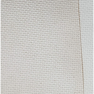 19" x 28" 14CT Counted Cotton Aida Cloth Cross Stitch Fabric (Natural-Ecru)