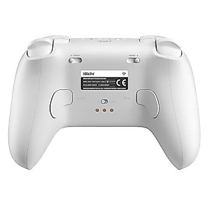 8BitDo Ultimate 2 Wireless Controller for Windows & Android, Gaming Controller with TMR Joysticks, Switchable Hall Effect/Tactile Triggers, RGB Fire Ring, 8Speed Wireless Tech, White