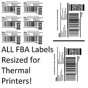Amazon FBA Label Split Resizer Software Print Direct to Thermal Printer Free Labels 6-Month Subscription SPLITALL-6MONTH-NF