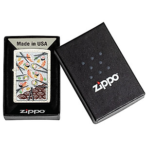 Zippo Sushi Design Mercury Glass Pocket Lighter
