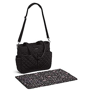 Vera Bradley Women's Performance Twill Ultimate Baby Diaper Bag, Black, One Size
