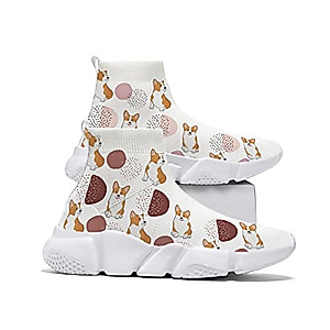 Hetios Women's Fashion Sneakers Lightweight Breathable Walking Shoes Running Shoes Casual Sports Shoes Size 6