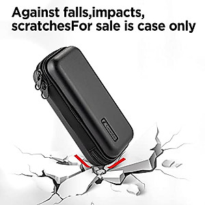 Loxdn Protective Hard Case Compatible with Meridian Shaver and Portable Charger Power Bank, Storage Case for Meridian Grooming Shaver and Accessories - Hard Case Only (Black)