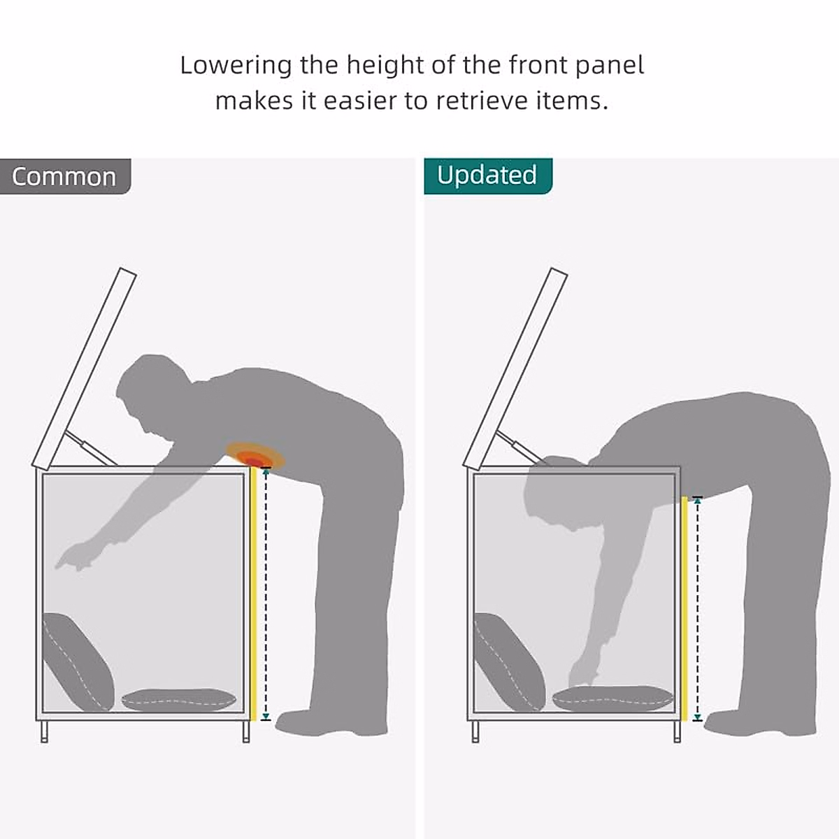 YITAHOME 230 Gallon Wicker Deck Box, XXL All-Weather Outdoor Storage Box, Rattan Storage Bin for Patio Furniture, Outdoor Cushions, Pool Storage and Garden Tools - Black