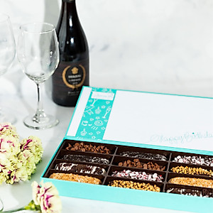 Barnetts Birthday Gifts for Women & Men, Gourmet Chocolate Biscotti Cookies, Unique Prime Food Happy Birthdays Gift Basket, Her Wife Mom Dad Sister Girls Friendship, 40th 60th Or 70th, Cookie Baskets