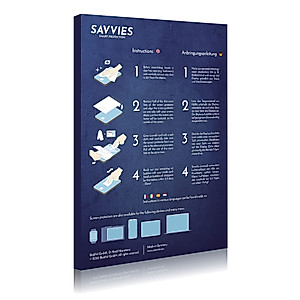 savvies Screen Protector Compatible with Nintendo Gameboy Advance SP (housing) Protection Film Clear 6-Pack