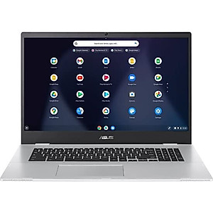 ASUS - 17.3" Chromebook - Intel Celeron N4500 - 4GB Memory - 64GB eMMC - Transparent Silver