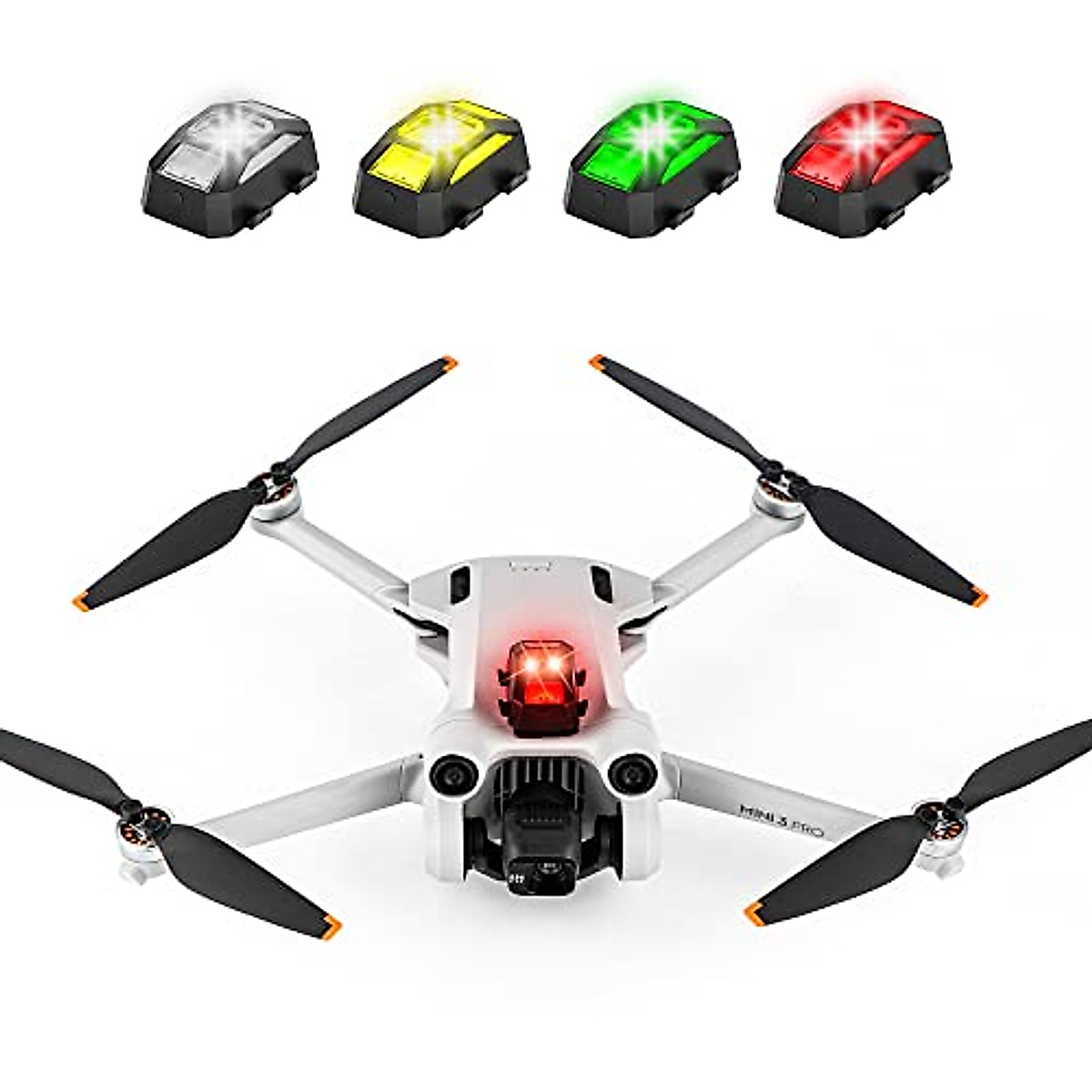 TOMAT Drone Strobe Lights FAA Anti-Collision Lighting Light Night Flight Lights with 4 Colors for DJI Mini 3 Pro/Air 2S/Mini 2/Mavic Air 2/Mavic Mini/Mavic Pro/FPV Quadcopters Accessories
