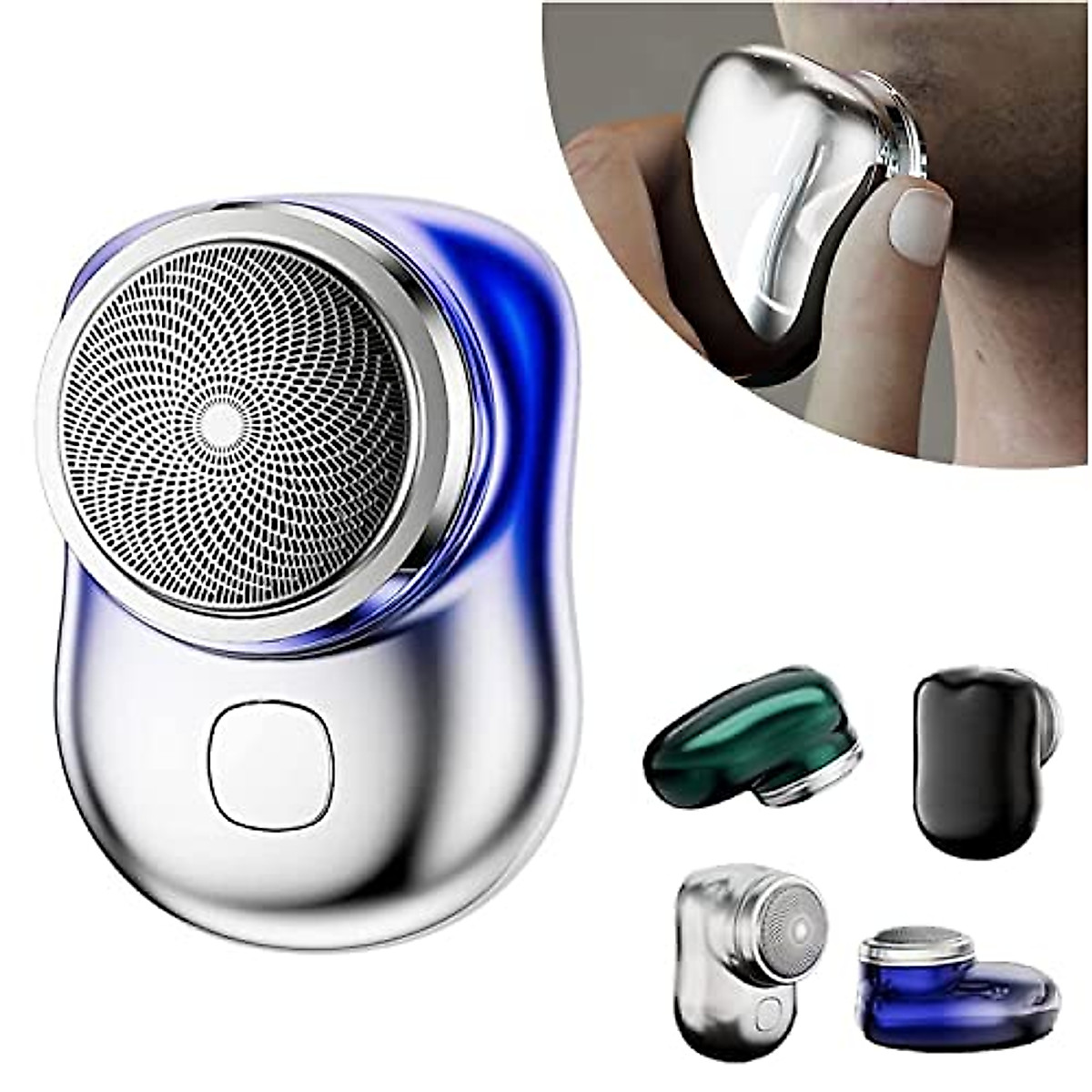 Mini-Shave Portable Electric Shaver, 2023 New Upgrade Mini Electric Razor Shavers for Men, Rechargeable Shaver Easy One-Button Use Suitable for Home,Car Travel,Father's Day,Mother's Day Gift