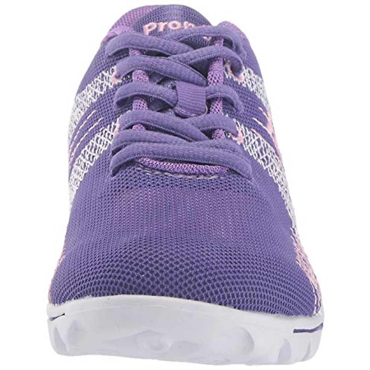 Propet Women's TravelActiv Knit Walking Shoe, Purple/Pink, 6 2E US