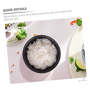 BRIGHTFUFU Non Stick Inner Pot for Rice Cooker Electric Cooker Accessory Replacement Pot for Household Use Compatible with Rice Cooker Models