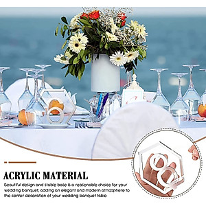 Velidy Table Numbers, Wedding Acrylic Standing Table Numbers with Holder Base for Wedding, Party, Events or Catering Decoration (Silver-40)