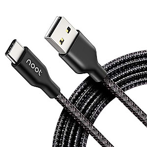 noot products-Charger Cable for Google Pixel 6/6 Pro/5a/5/4a 5G/4a/4/4XL, Samsung Galaxy S22/S21/S20/S21 FE/S20 FE/S10/S10E/A10e/A11/A21/A51/A71 - Braided 6FT USB Type C to A Fast Charger Cable