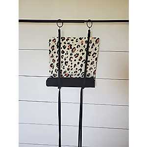 Classroom Door Curtain Boho Leopard with White Background