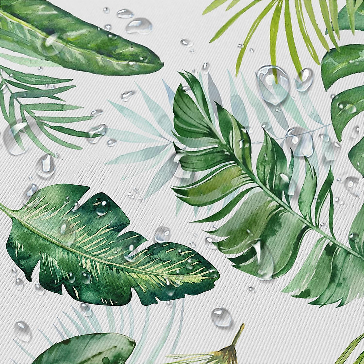 Yighty Outdoor Tablecloth with Umbrella Hole 60x84inch,Spring Summer Palm Leaf Outdoor Zipper Tablecloth,Waterproof and Wrinkle-Free Washable Rectangular Tablecloth for Picnics,Party,Camping and BBQ