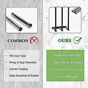 2022 Towel Rack for Bathroom, Bath Towels Storage Holder Wall Mounted, Modern Rolled Folded Towels Organizer, Bathroom Organization, Stainless Steel Metal Washcloths Towels Vertical Shelf (Black)