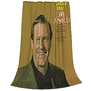 Flannel Blanket Eddy Arnold Soft Lightweight Throw Blanket Warm Durable Sofa Couch Decor Beding 50"X40"