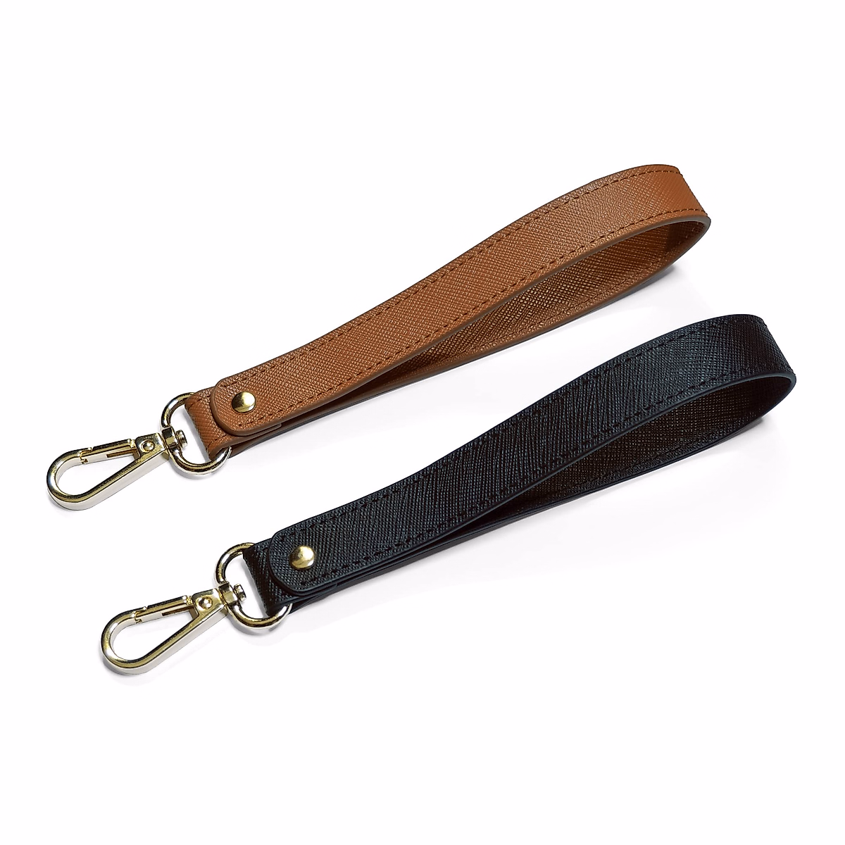 We Accessorize Replacement Leather Wristlet Strap (Black), X-Small