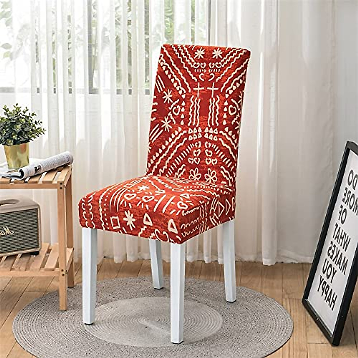 Modern Restaurant Chair Cover Elastic Stretch Anti-Dirty Chair Cover Kitchen Home Decoration Chair Cover A24 6pcs