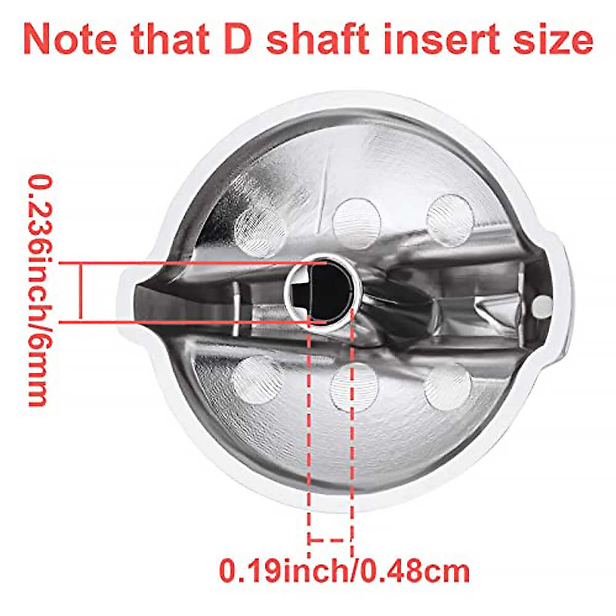 WB03T10325 Knobs Burner Control Knobs Compatible with General Electric GE Range Cooktop Knob 2691864 PS3510510 (6 Packs)