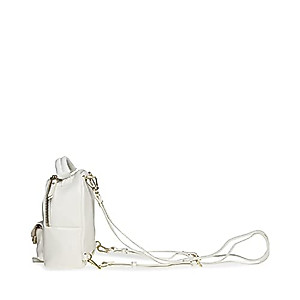 Steve Madden Women's Jake Mini Backpack, White, One Size