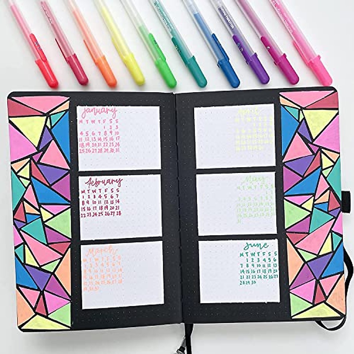 SAKURA Gelly Roll Moonlight 10 Gel Pens - Bold Point Ink Pen for Journaling, Art, or Drawing - Assorted Bright Ink - Bold Line - 10 Pack