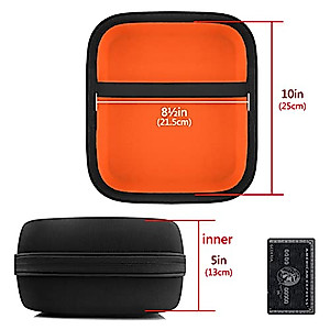 Geekria Shield Headphones Case for Large Sized Over-Ear Headphones, Replacement Hard Shell Travel Carrying Bag with Cable Storage, Compatible with Denon AH-D9200, Sony MDR-Z1R Headsets (Black)