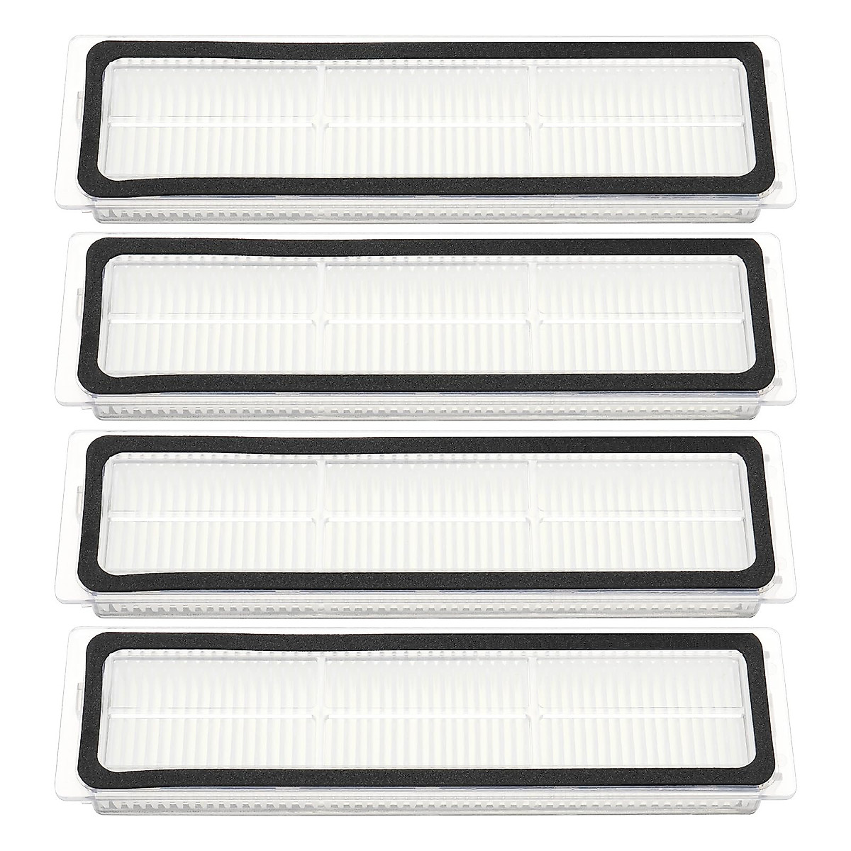 The Lord of the Tools 4Pcs Robot Vacuum Cleaner Accessories Part Replacement Compatible with Dreame D9 L10 pro D9 Max D9 PRO D10s Sweeper Filter White