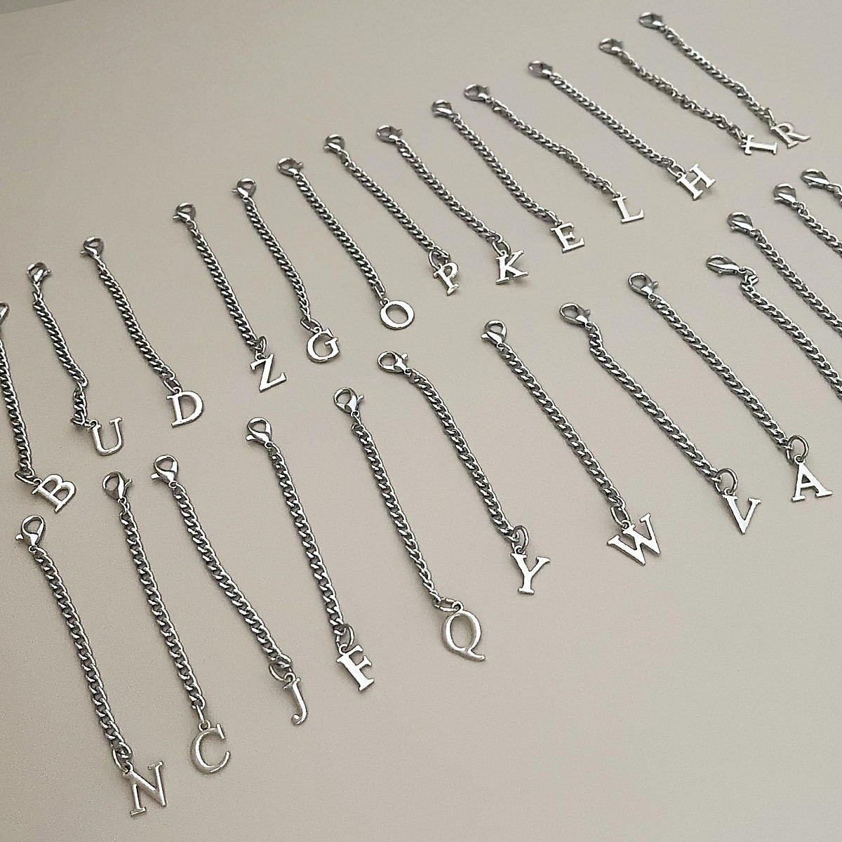 Tovly 2PCS Letter Charm Accessories For Stanley Cup A-Z ID Initial Pendants Personalized Charms For Stanley Tumbler Handle (M)