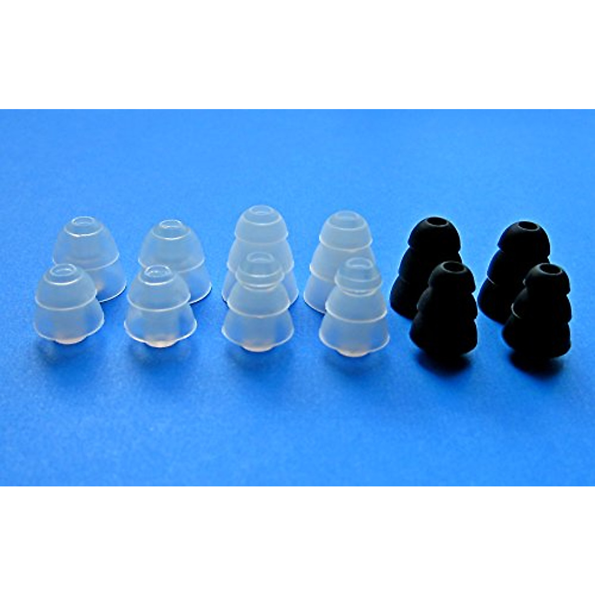 Comfort Fit Kit (FL) Replacement Eartips Earbuds Eargels Compatible with Etymotic etyBLU2, ER-4, hf5, hf3, hf2, mc5, mc3, mc2, and ETY Kids in Ear Stereo Earphones Headset