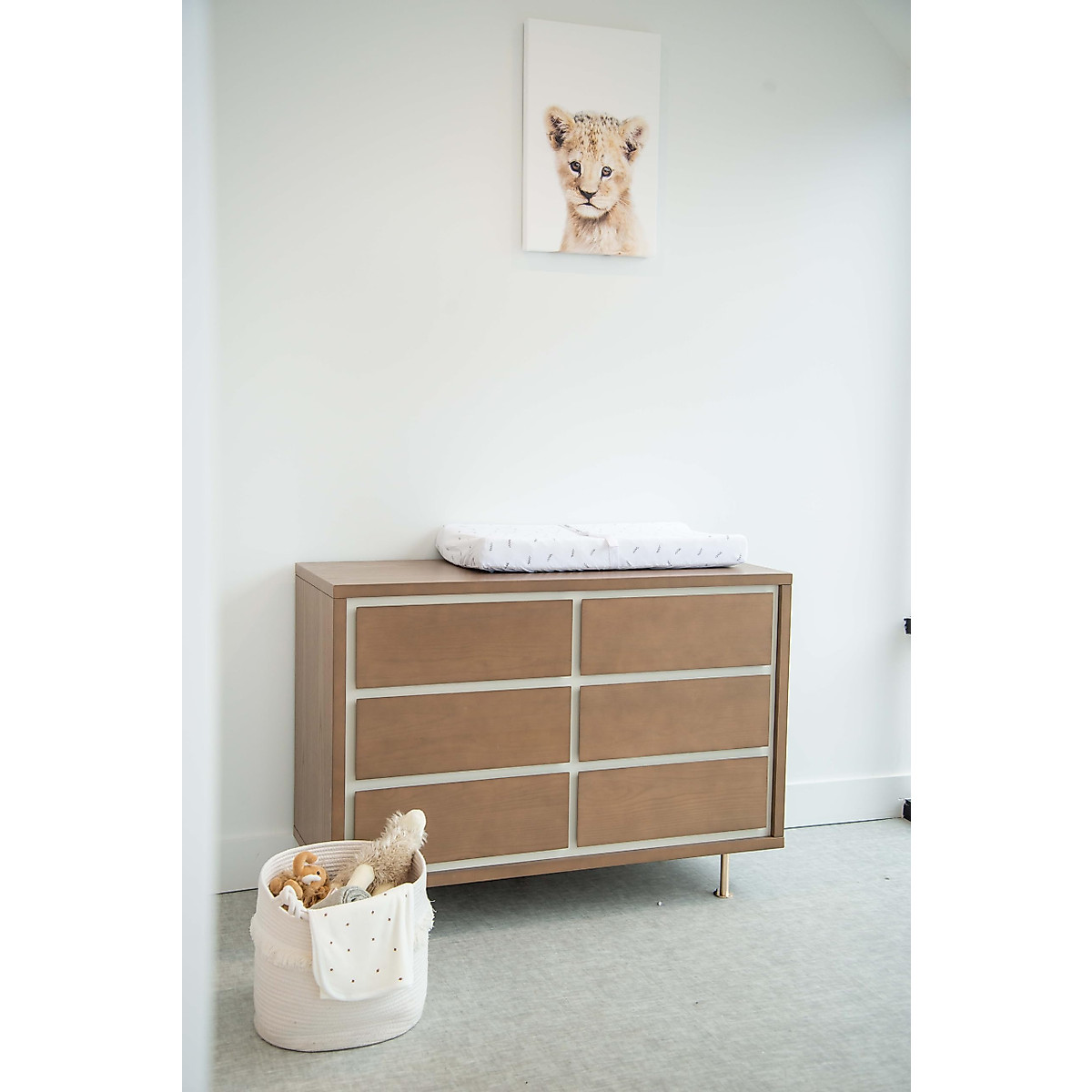 Changing Pad Cover 2 Pack - Baby Changing Pad Cover with 100% Jersey Cotton - Changing Pad Covers for Girls and Boys, Newborn Essentials (Forest Grey Leaf & Floral)