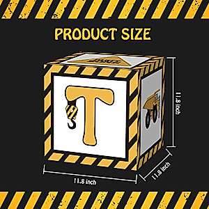 uoyoi Construction 2nd Birthday Party Decorations Balloon Boxes,3Pcs Truck Two Years Old Baby Birthday Party Supplies,Construction Theme Party Supplies Favors Baby Shower Decor Photo Props for Boy