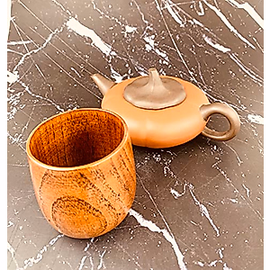 JapanBargain , Wooden Tea Cup Water Coffee Mug Japanese Zen Style Teacup 4 ounce 120ml, Pack of 2