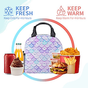 Jwzrene Llama Lunch Bag, Waterproof Cooler Bag with Pockets, Multifunction Lunch Tote for Boys Girls