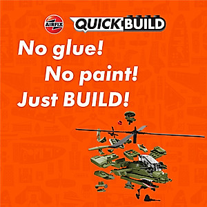 Airfix Quickbuild Boeing Apache Airplane Model Kit, Multi