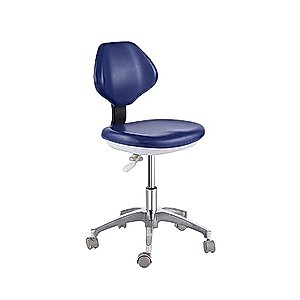 Dental Medical Chair for Dentist Doctor's Stool Adjustable Mobile Chair PU Leather Black(14#)