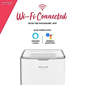 Frigidaire FGAC5044W1 Dehumidifier, High Humidity 50 Pint Capacity with Wi-Fi Connected, Built-In Air Ionizer to maximize your comfort, Easy-to-Clean Washable Filter, in White