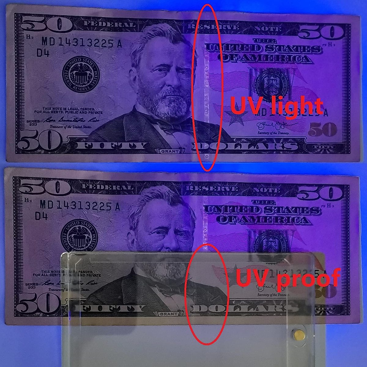 LRANFOW 6 Pack 55pt Magnetic Trading Card Holder Hard Card Case with UV Resistant for Cards