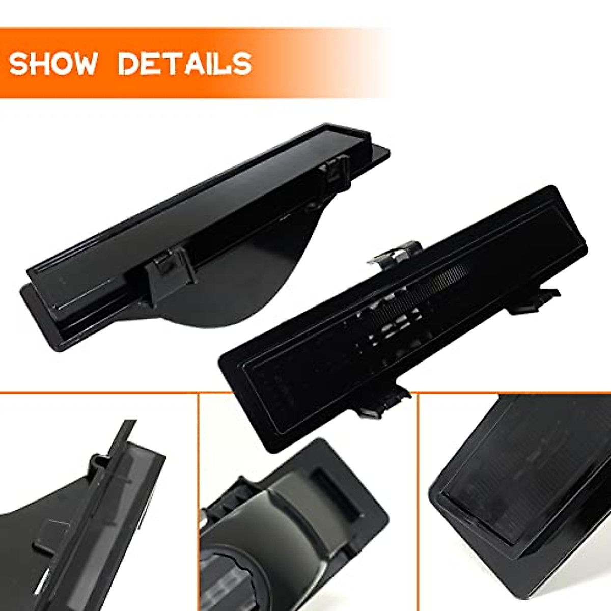 Tonsya For 1981 1982 1983 1984 1985 1986 1987 1988 Chevy Monte Carlo SS Front Parking turn signal lights housings Smoked Lens #919025 919026