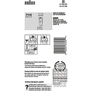 Braun Series 7 Pulsonic 70S (9000 Series) Cassette Replacement, Pack of 2