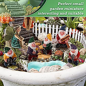 13 Pieces Fairies Gnome Decoration Miniature Fairy Gnome Accessories Fairy Gnome Figurine Decor for Garden Yard Outdoor Home Decoration