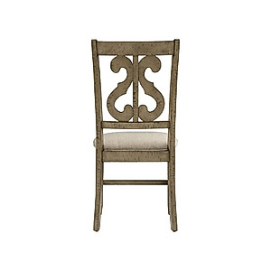 Picket House Furnishings Stanford Wooden Swirl Back Side Chair Set