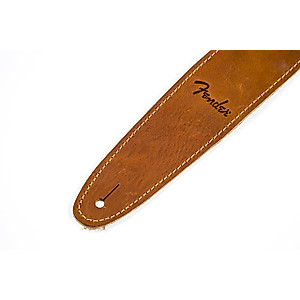 Fender Ball Glove Leather Guitar Strap, 2.5in, Brown