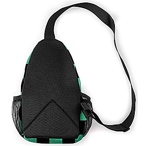 HANDAFA Unisex Nezuko Print Single Shoulder Bag Anime Cosplay Sling Backpack Casual Daypack(Tanjirou)