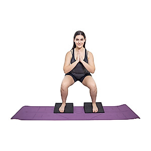 Lumia Wellness Adjustable 13" Foam Incline Slant Boards 4pc set - Professional Large Yoga Foam Wedge for Leg, Calf, Ankle, and Foot Stretching
