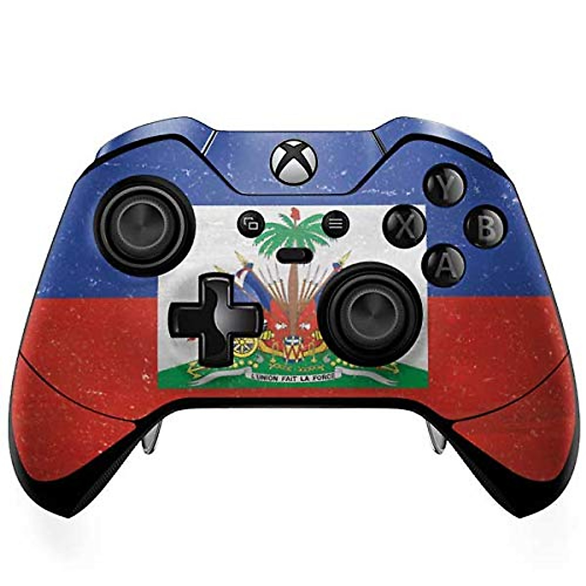 Skinit Decal Gaming Skin Compatible with Xbox One Elite Controller - Originally Designed Haitian Flag Distressed Design