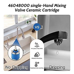 Compatible with Grohe 46048000 Faucet Cartridge Replacement Single-Hand Mixing Valve Ceramic Cartridge