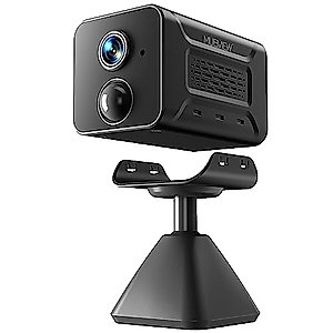 MUBVIEW Cameras for Home Security, Indoor Camera Wireless with Phone App, 1080P Battery Powered Camera, 30ft Night Vision, 2.4GHz, Human Detection, Siren and APP Alert, Two-Way Audio, Cloud/SD